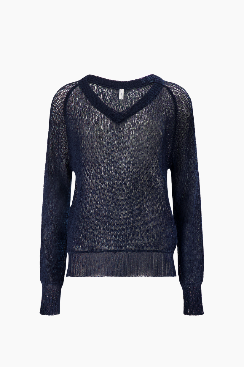 Laura Sweater - Navy – Absolutely Fabrics