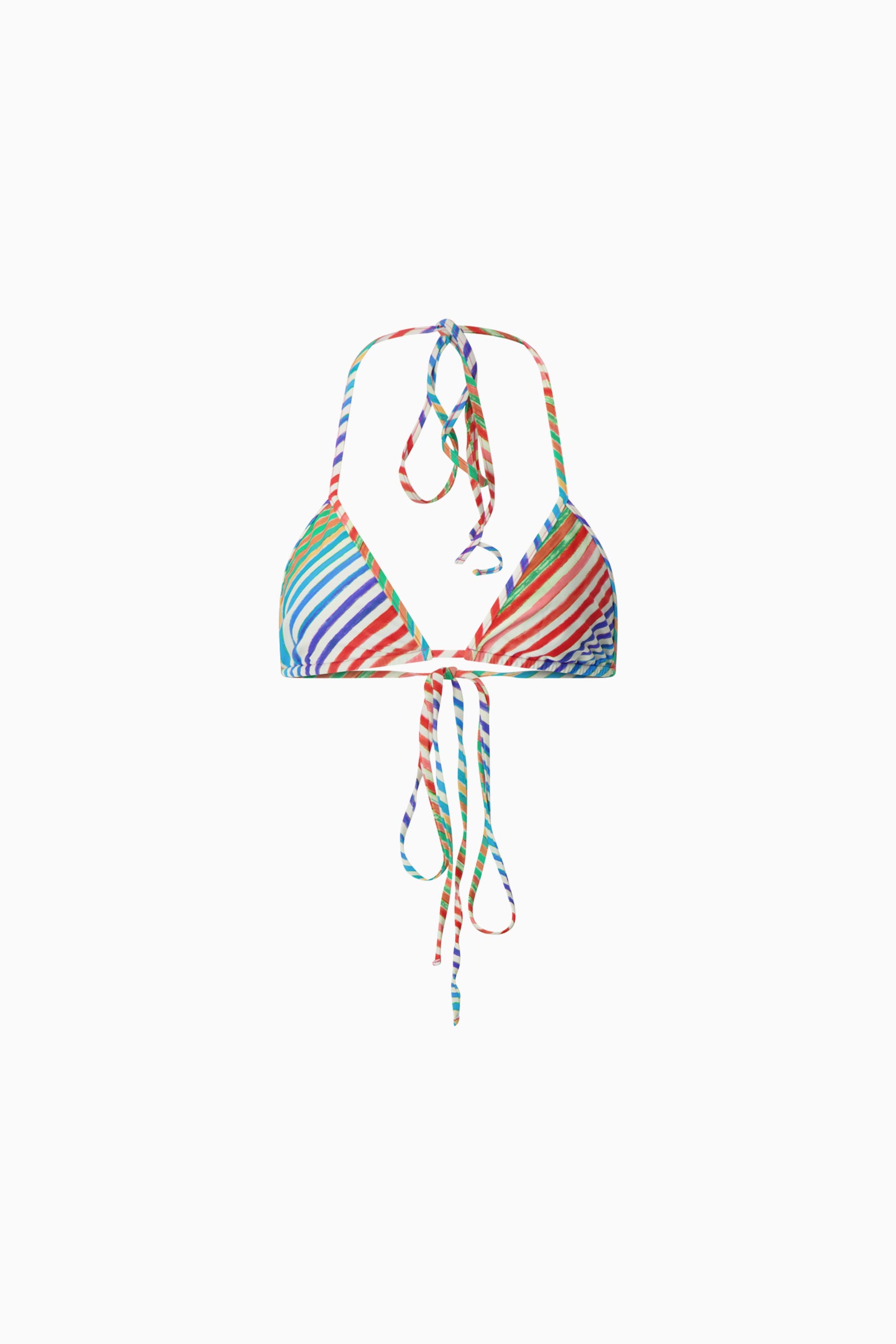 CHRISTOPHER JOHN ROGERS Crayon Stripe String Bikini Top – Absolutely ...